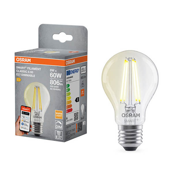 Osram Ledvance Smart lamp E27 | peer A60 | helder | 2700K | wifi | 6W 123inkt.be